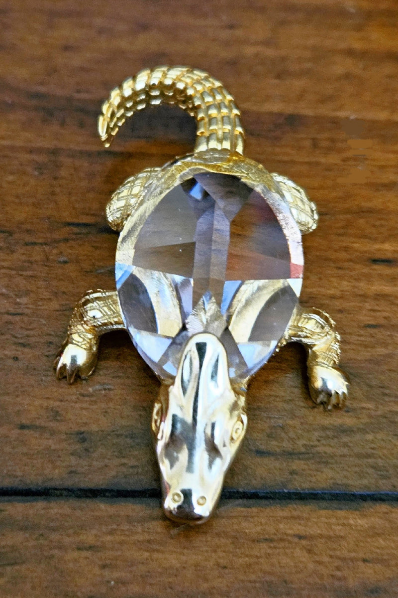 Vintage 1982 Swarovski Trimlite Figurine Series: Alligator, Crystal ...